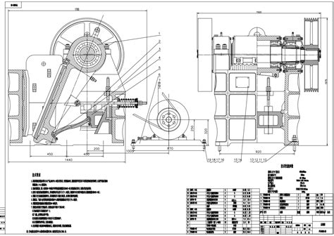 E0718 Pe400×600复摆颚式破碎机cad 说明书 Autocad 2007 模型图纸下载 懒石网