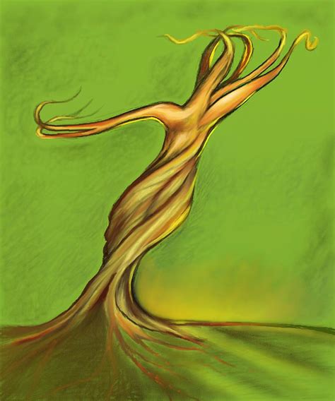 Sensual Tree Digital Art By David Michael Schmidt Fine Art America