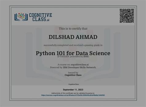 Dilshad Ahmad On Linkedin I Have Complete In Python For Data Science