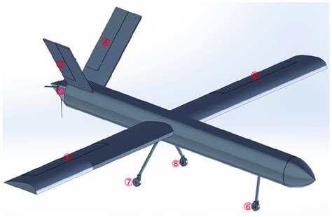 A 3d Model Of A V Tail Fixed Wing Uav Created Using Solidworks The Download Scientific Diagram