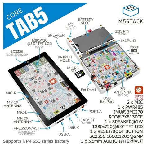 github开源嵌入式项目——m5stack tab5 ，一款类似平板电脑的 esp32 p4 物联网开发套件 知乎
