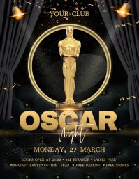 Oscar Flyer Template Postermywall