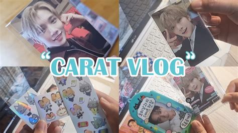 캐럿 브이로그 마지막 앨범깡과 초미남 조슈아 찾아 교환 구해요 비공굿도 이것저것 포카홀더 포카파우치 앨범깡 반택깡 준등기깡 세븐틴 베스트 앨범 덕질