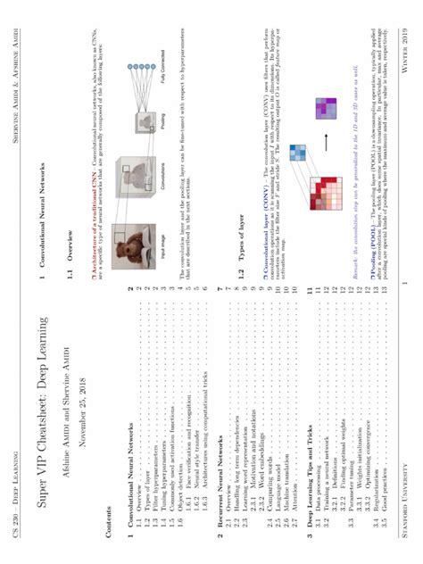 Linkedinsuper Vip Cheatsheet Deep Learning Pdf