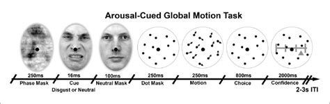 Arousal Cued Global Motion Task Trial Schematic Illustrating Our