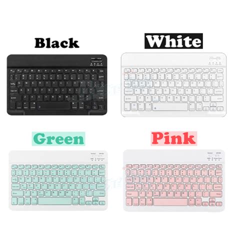 10inch Wireless Keyboard Bluetooth Keyboard Mouse For Ipad Phone Tablet Rechargeable Keyboard