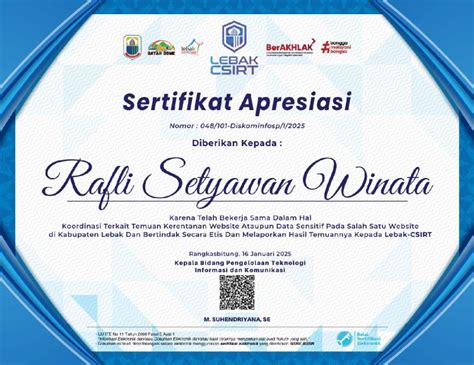 Rafli Setyawan Winata On Linkedin Vdp Bughunter