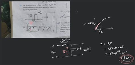 23 For The Given Input Voltage Waveform Vin T The Output Voltage Wav