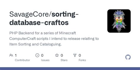 GitHub - SavageCore/sorting-database-craftos: PHP Backend for a series ...