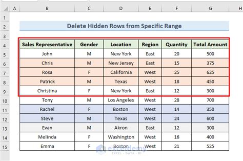 How To Delete Hidden Rows In Excel ExcelDemy