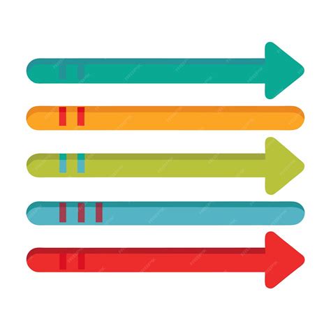 Set Of Progress Bar Progress Bar With Arrows Vector Illustration Coloring Vector Premium Ai