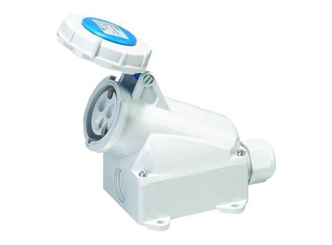 Cee Wall Mount Socket 3 Pole 63a 230v 6h Ip67
