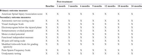 Timing Of Outcome Assessment Download Table
