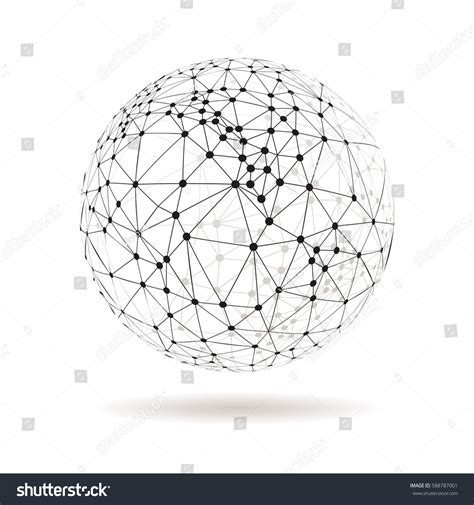 Abstract Dotted Sphere Vector Illustration Stock Vector Royalty Free 588787001 Shutterstock