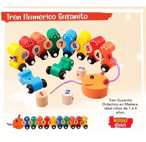 Tren Gusanito Didactico Numerico Estimulacion Temprana Cuotas Sin Interés