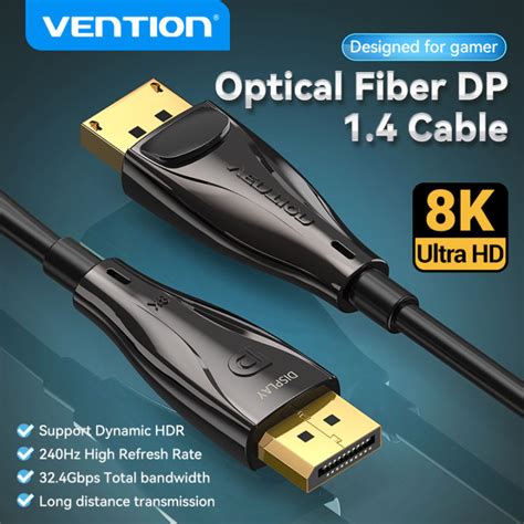 Vention Display Port Cable 1 4 8K 60Hz Kirsite Ultra HD High Speed 32 4Gbps DisplayPort DP Cable
