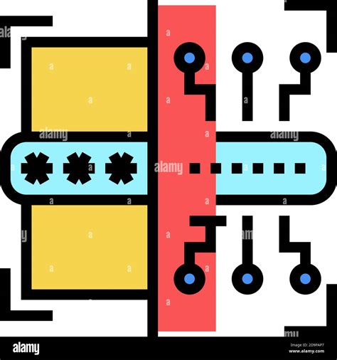 Electronic Password Color Icon Vector Illustration Sign Stock Vector Image And Art Alamy