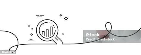 Seo Analysis Line Icon Web Targeting Chart Sign Traffic Management Continuous Line With Curl