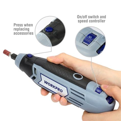 Workpro 220V Mini Fúrás Elektromos Forgó Szerszám Csiszolókészülékekkel ...