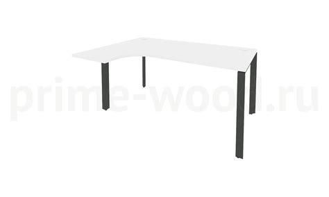 Купить стол эргономичный левый на П образном металлокаркасе Onix 158x118x75 в Москве в магазине