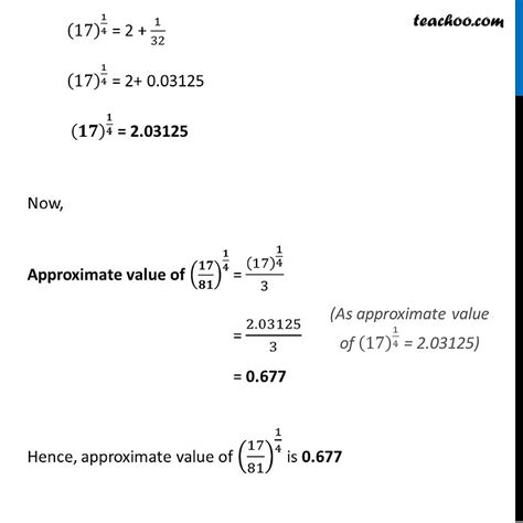 Question A Using Differentials Find Approximate Value Of