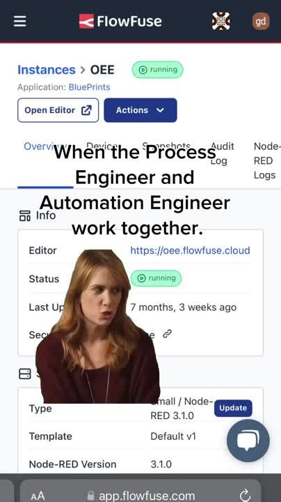 grey dziuba on linkedin lowcode flowfuse nodered