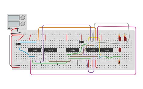 Circuit Design Contador De Pulsos Em Rtl Tinkercad