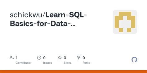 Github Schickwulearn Sql Basics For Data Science Specialization