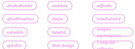 Html How To Arrange These Tab Bubble Elements In A Div Based On Their Content Width Using Css