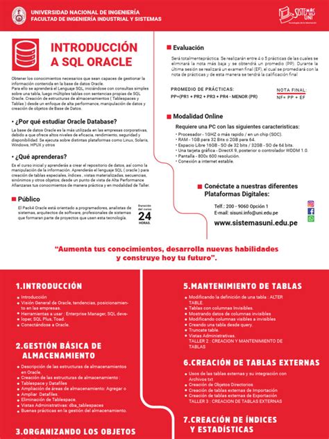 Introducción A Sql Oracle Pdf Sql Gestión De Datos