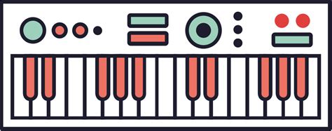 Music Keyboard Midi 36650678 Vector Art At Vecteezy