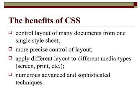Css Ppt Web Design And Html Internet