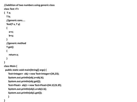 Generics PPTX Programming Languages Computing