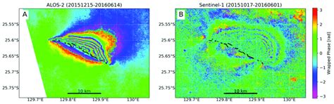Wrapped Phase Co Seismic Interferograms Of The 2016 Petermann Ranges