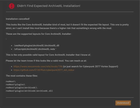 not installing older versions of archivexl · issue 355 · e1337kat cyberpunk2077 ext redux · github