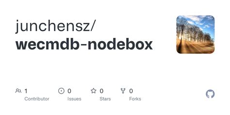 Github Junchensz Wecmdb Nodebox