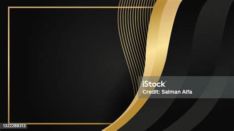 럭셔리 골드와 블랙 배경 추상 장식 황금 패턴 라인 그라데이션 벡터 일러스트 다크 그레이 골드 라인 커버 템플릿 기하학적 모양 현대 최소한의 배너 0명에 대한 스톡 벡터