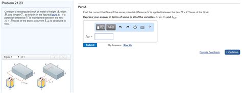 solved consider a rectangular block of metal of height a