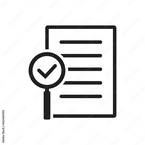 Audit Icon Simple Element From Audit Collection Document Icon With