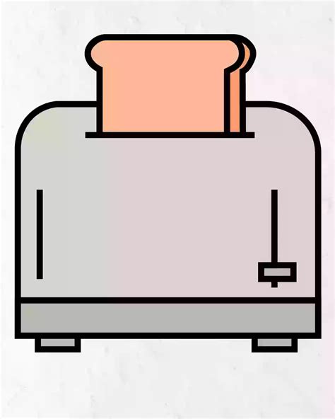 How To Draw Toaster In Simple And Easy Step By Steps