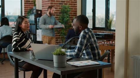 Female Worker Interviewing Male Applicant At Job Application Stock Footage Video Of Resume