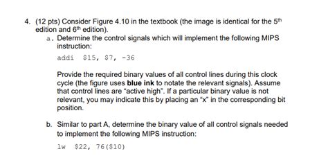solved 4 12 pts consider figure 4 10 in the textbook the