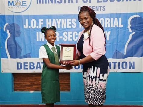West Demerara Secondary School Emerges As The Winner Of The J O F