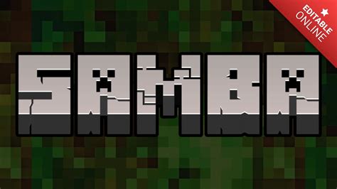 Samba Logo Minecraft Generatore Di Effetti Di Testo
