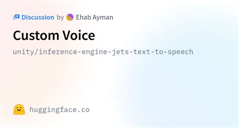 Unity Inference Engine Jets Text To Speech Custom Voice