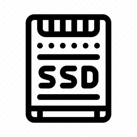 Ssd Technology Computer Memory Storage Electronic Data Icon