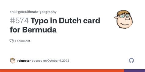 Typo In Dutch Card For Bermuda · Issue 574 · Anki Geoultimate Geography · Github