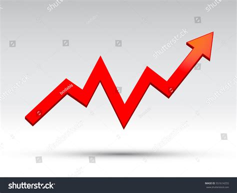 Red Arrow Graph Vector Illustration Stock Vector Royalty Free Shutterstock