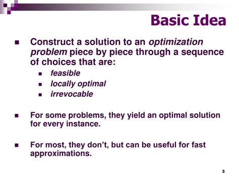 PPT Chapter 9 Greedy Algorithms PowerPoint Presentation Free
