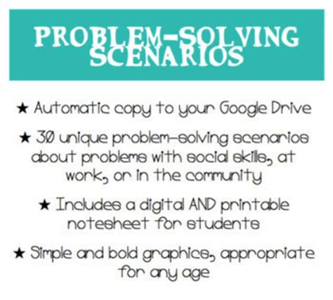 problem solving scenarios special education functional life skills
